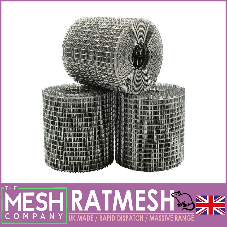 The Mesh Company Galvanised Rat Mesh Roll | Rodent Proofing Welded ...