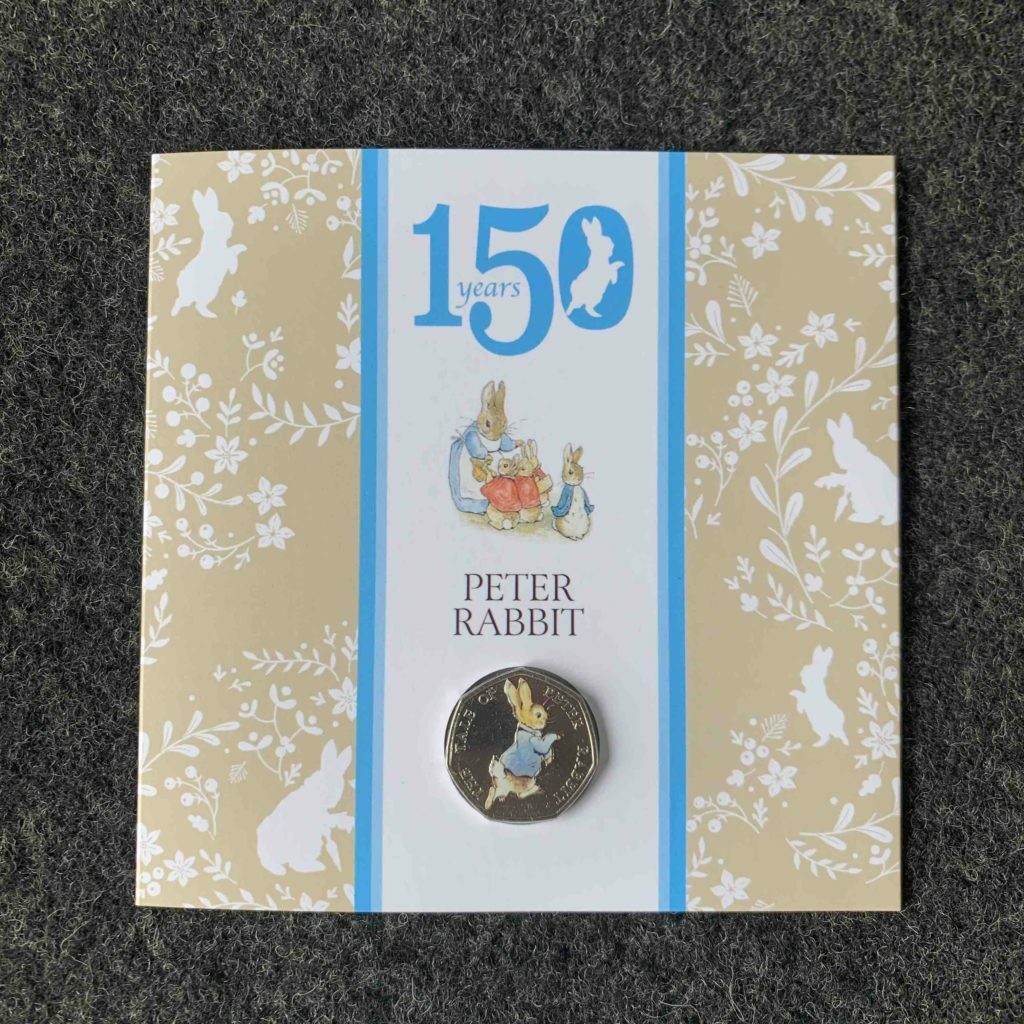 Peter Rabbit 2016, 2017 and 2018 Coloured 50p Royal Mint Coins | eBay