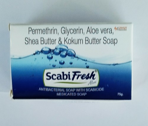 Antibacterial Soap With Scabicide Medicated Soap Scabi Fresh 75 gm Anti ...