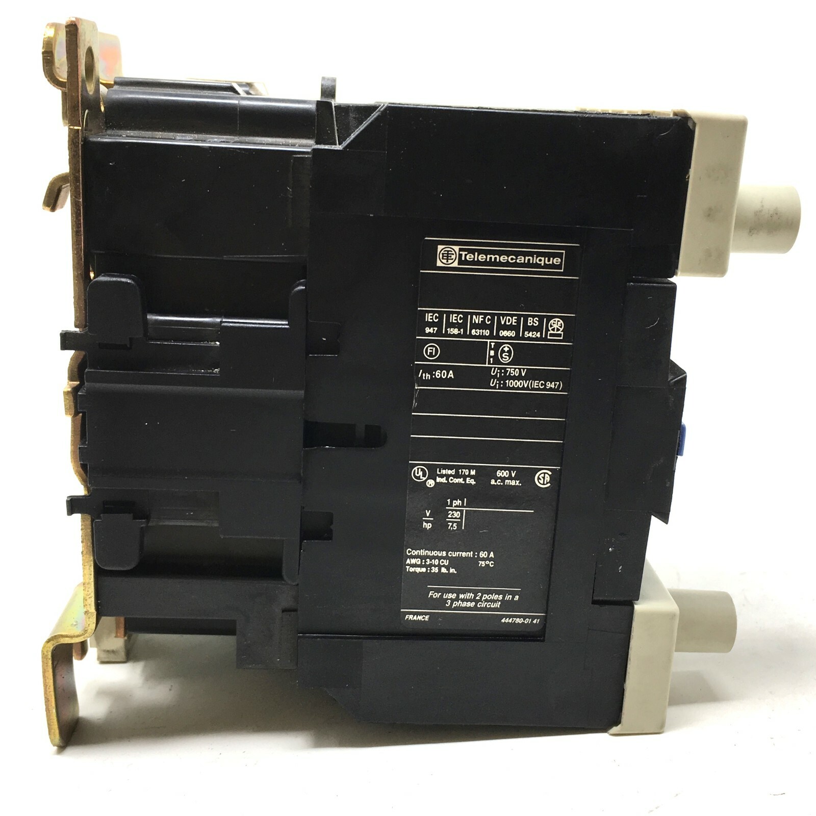 Contactor LC1D40008-F5 Telemecanique 110V 50Hz 2NO/2NC LC1D40008F5 *New ...