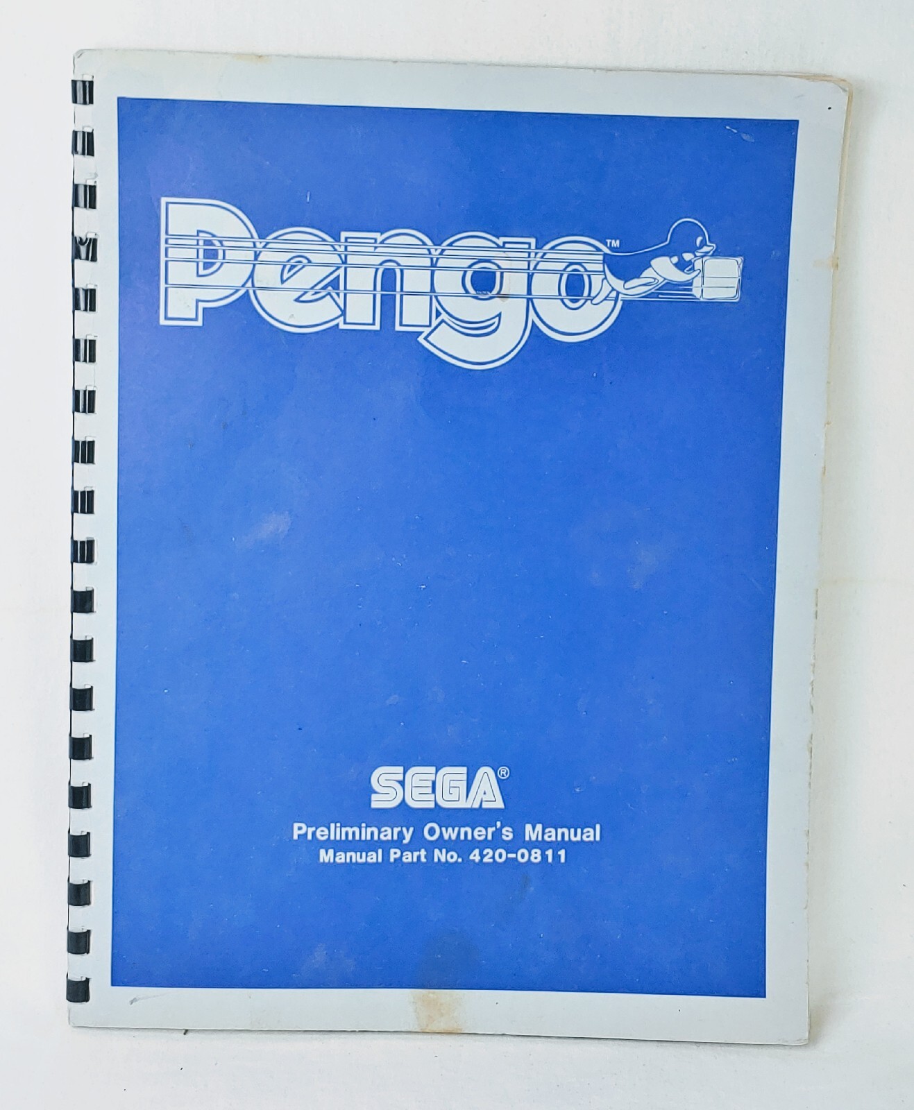 ORIGINAL 1982 Sega Pengo Arcade Game Preliminary Owner's Manual with ...