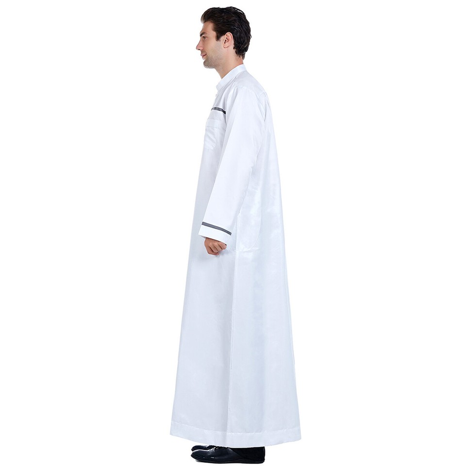 Mens Saudi Arab Muslim Robe Long Thobe Jubba Dishdasha Thawb Thoub ...