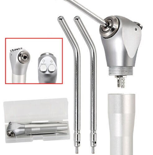 Dental 3 Way Air Water Syringe Triple Spray Handpiece with 2 Nozzles ...
