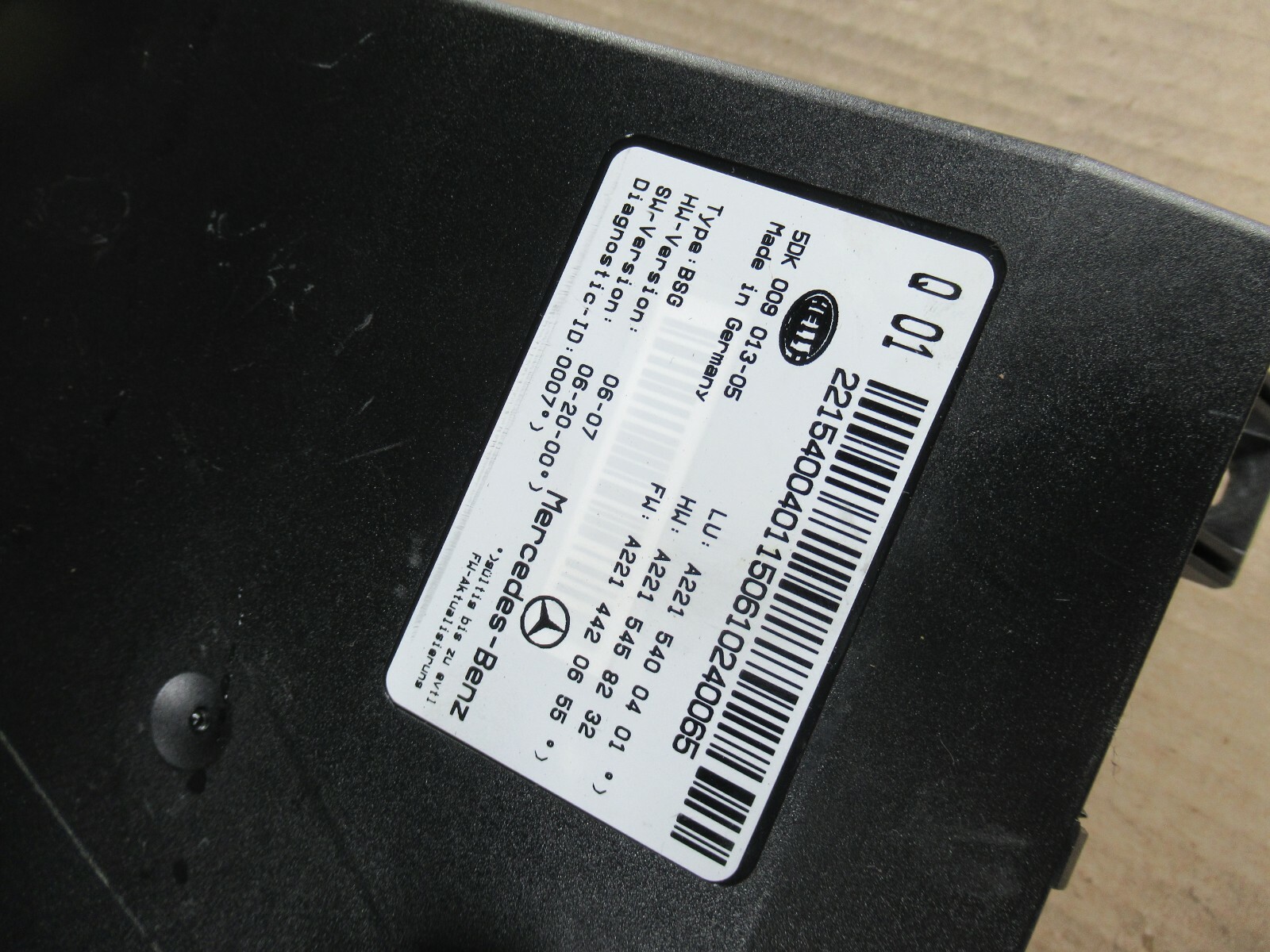 Power Supply Module Computer MERCEDES W221 W216 S600 CL600 OEM ...