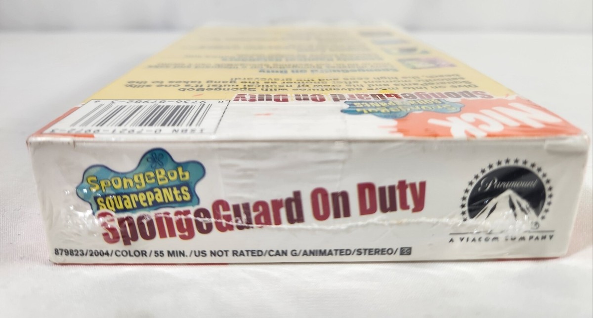Spongebob Spongeguard In Servizio Vhs Spongebob Squarepants