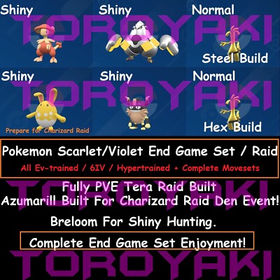 Pokemon Scarlet / Violet End Game Tera Raid Set Charizard Tera Raid ...