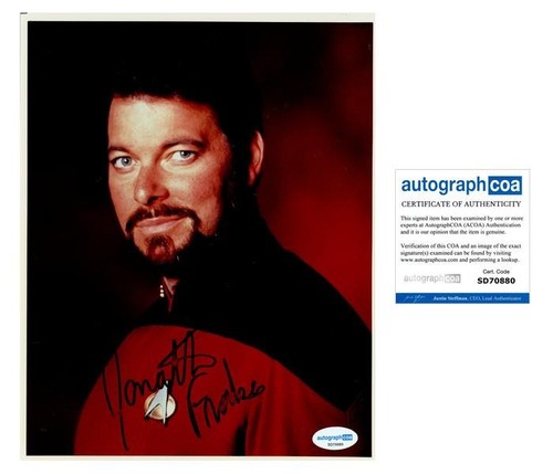 Jonathan Frakes "Star Trek: TNG" AUTOGRAPH Signed 'Cmdr. Riker' 8x10 ...