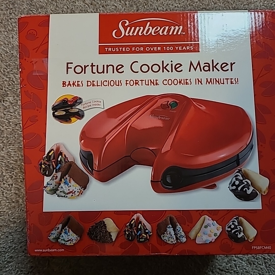 Sunbeam FPSBFCM40 Fortune Cookie Maker - Red for sale online | eBay