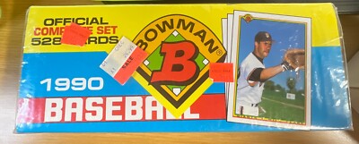 OFFICIAL COMPLETE SET 1990 BOWMAN BASEBALL CARDS MINT IN BOX | eBay