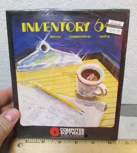 Commodore 64 Inventory 64 program C60D18 new in factory sealed box ...