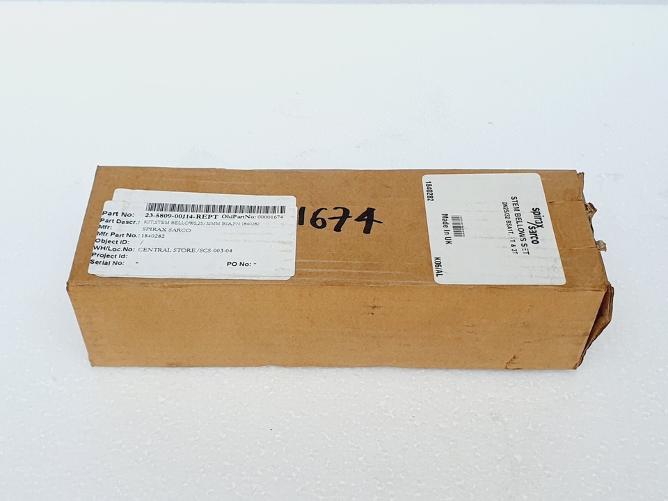 SPIRAX SARCO Steam Bellows Set DN25/32 BSA1T,2T & 3T - 1840282 / K06AL ...