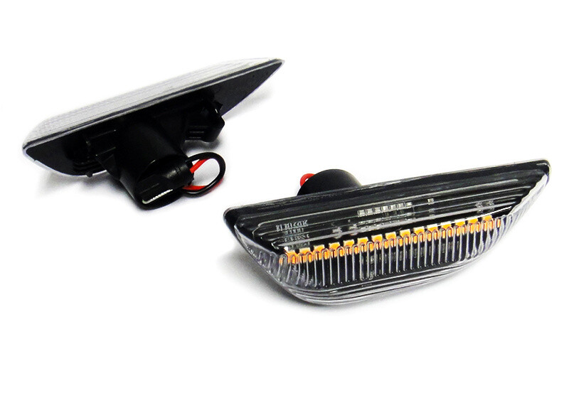 2x Clear Lens Side Indicator LED Repeater Light For Opel Vauxhall Mokka ...