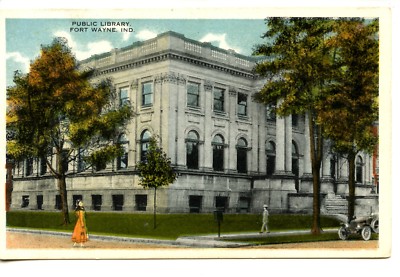 Public Library Building-Fort Wayne-Indiana-Vintage Postcard | eBay