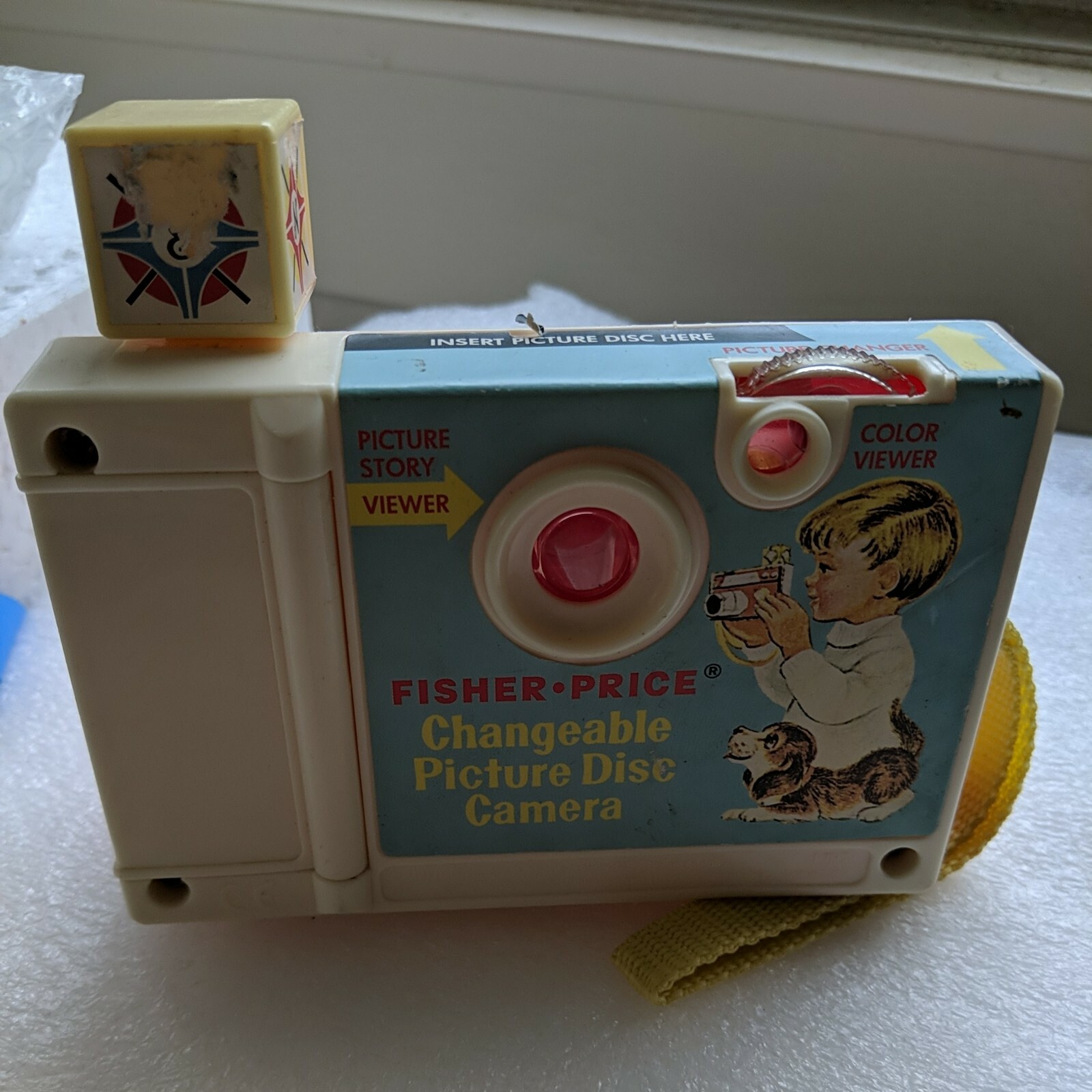 Vintage Fisher Price Changeable Picture Disc Camera w/ 1 Picture Disc ...