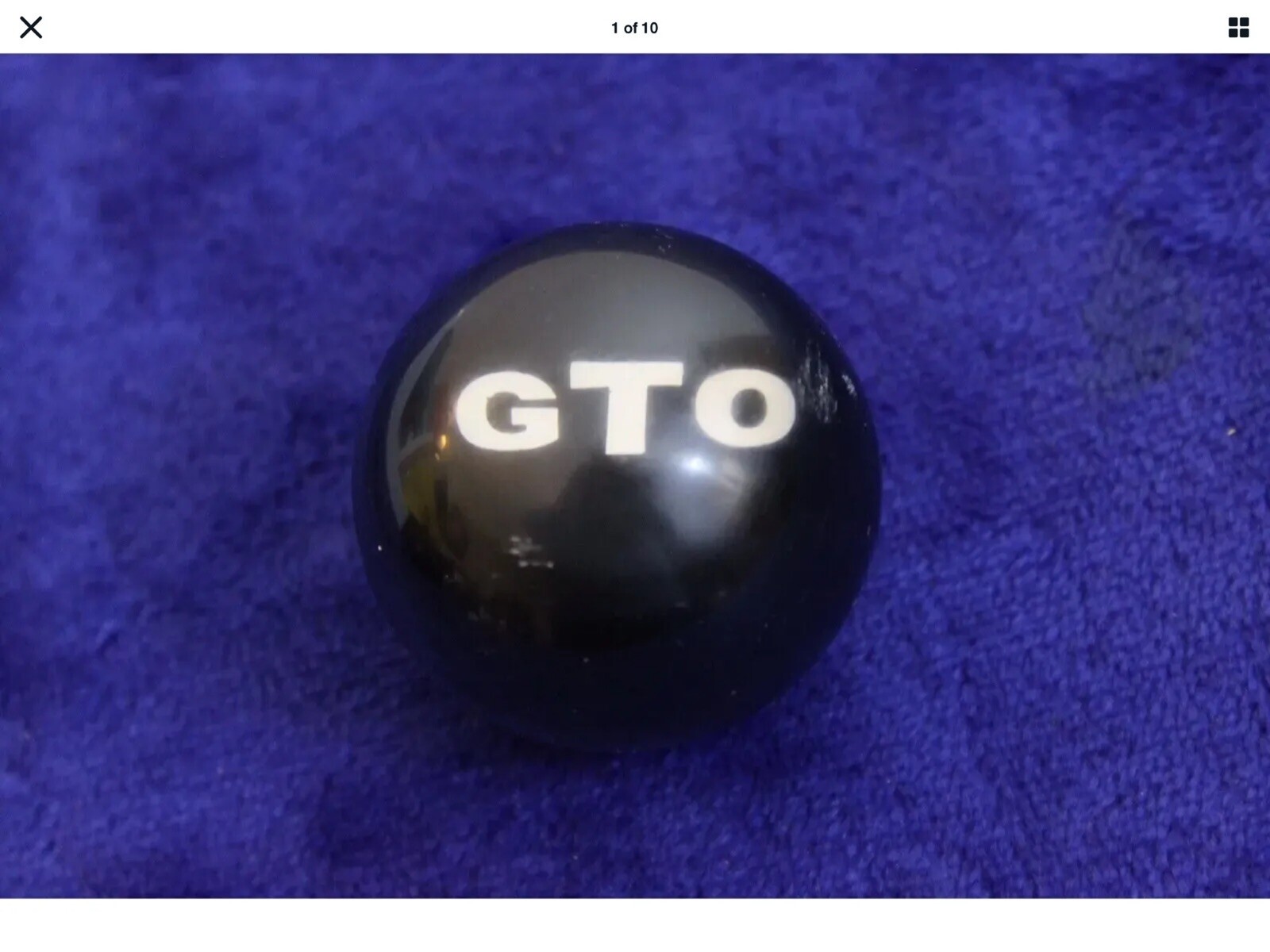 Vintage Black Pontiac GTO Gear Shift Knob Handle Accessory GM Chief ...