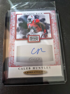 2021 Sage Hit Premier Draft High Series Black Rookie Auto #A114 Caleb ...