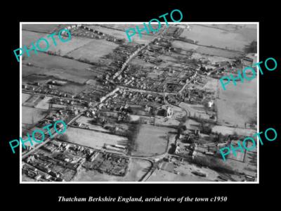 OLD LARGE HISTORIC PHOTO OF THATCHAM BERKSHIRE ENGLAND VIEW OF THE TOWN ...