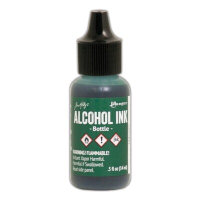 Ranger, Tim Holtz, Alcohol Ink, Bottle Alcohol Ink, .5 fl oz, Green ...