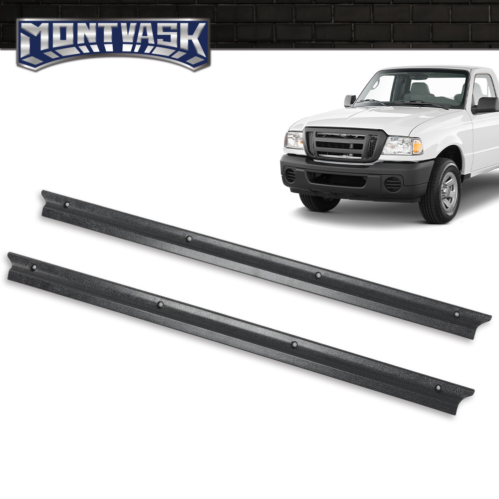 Black Door Sill Plate Protector Left+Right Side Fit For 1992-2011 Ford ...