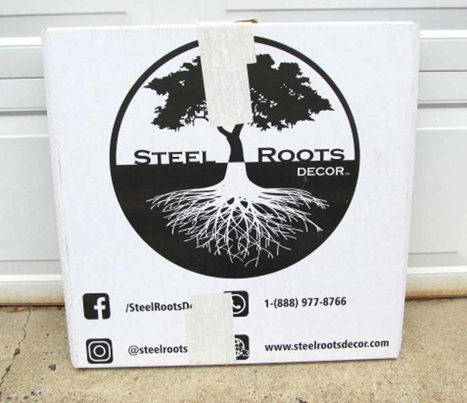 Family Tree Monogrammed " The Benders " 24" Black Steel IndoorOutdoor ...