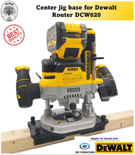 Dewalt DCW620 1/2 18V XR router base center jig Groove Slotting Made in ...