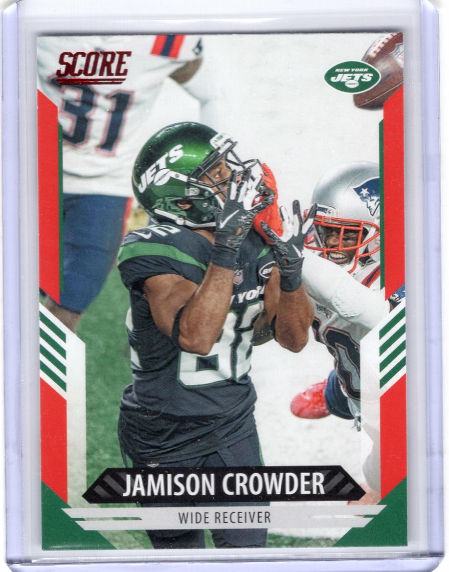 JAMISON CROWDER 2021 Score RED PARALLEL #47 - JETS | eBay