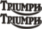 TRIUMPH x 2 Decals | eBay Australia