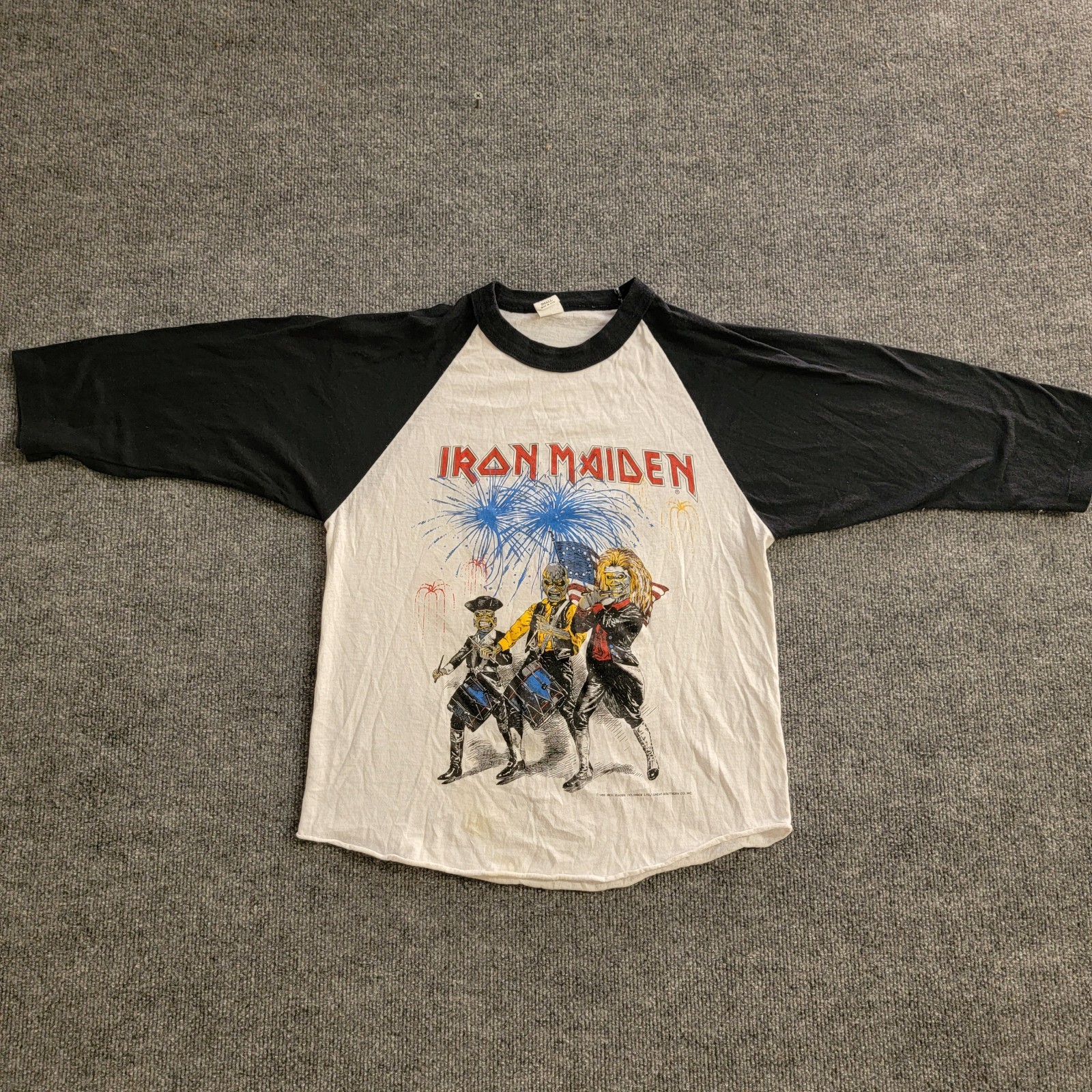 Vtg 1985 Iron Maiden Fourth of July Concert Sz Small … - Gem