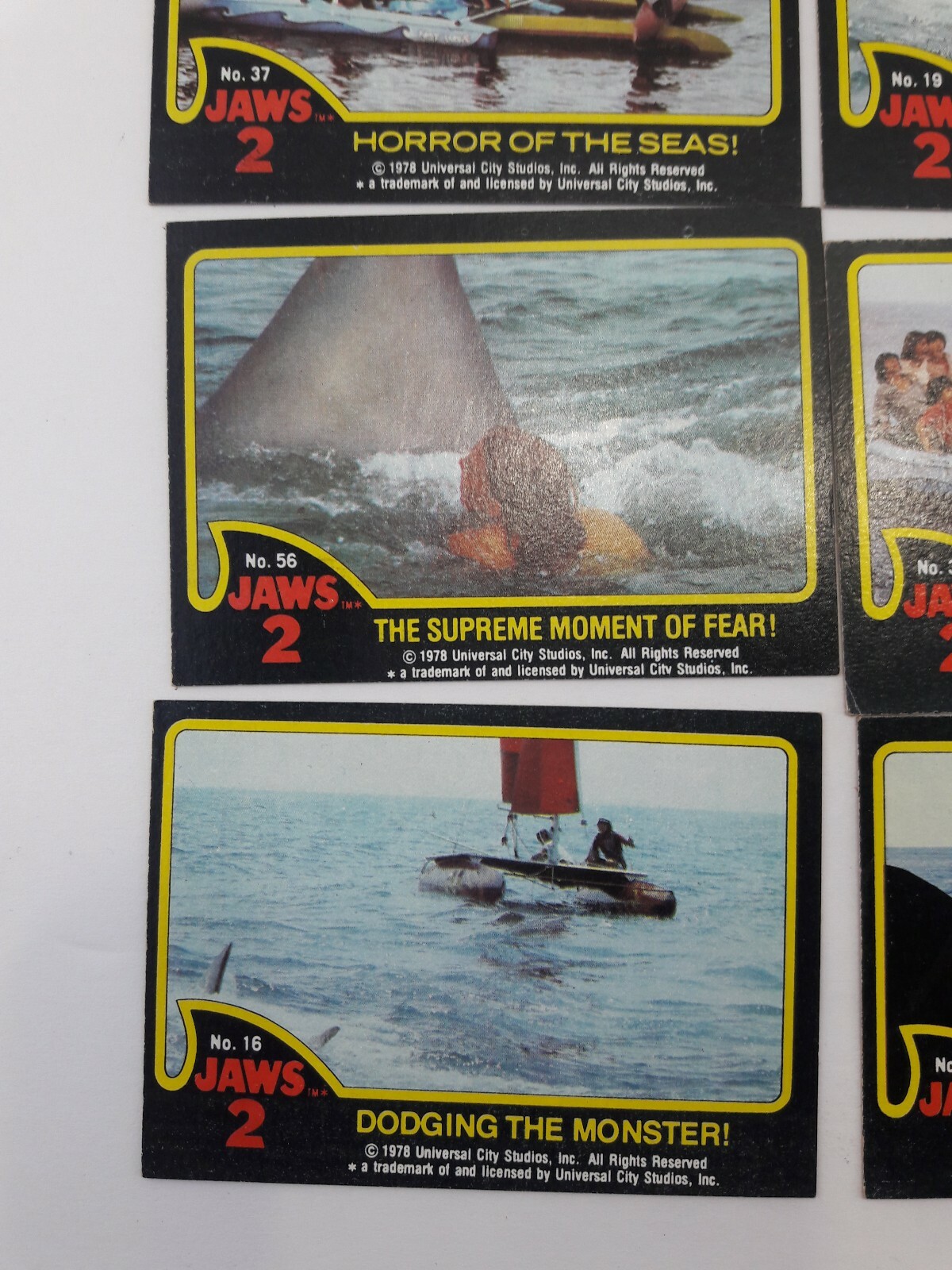 1978 Topps JAWS 2 Trading Card Lot 12 cards | eBay
