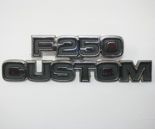 1977-1979 Ford Truck F250 Custom Cowl Emblem Badge # D7TB-16702-FWC ...