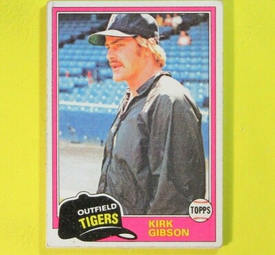 KIRK GIBSON 1981 ROOKIE OUTFIELD Topps #315 Detroit Tigers | eBay