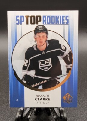 2022-23 UD SP Authentic SP Top Rookies Blue #5 Brandt Clarke Rookie RC ...