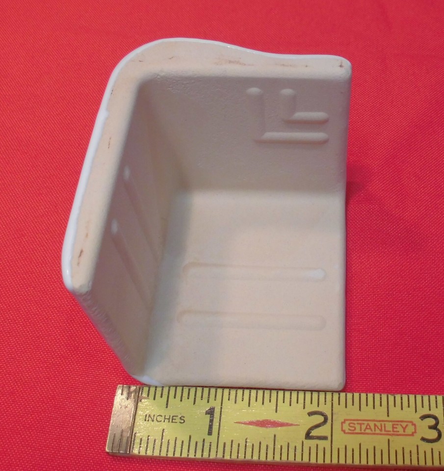 1 pc. *Vintage Matte White* V-Cap Corner Ceramic Trim Tile: Counter Top ...