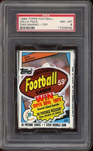 1984 Topps Football Cello Pack Dan Marino Top PSA 8 | eBay