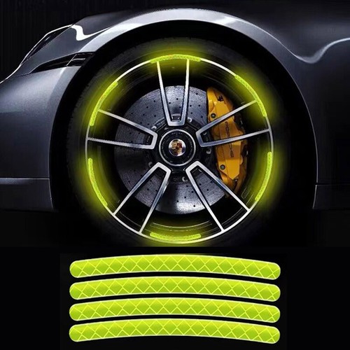 20pcs Reflective Auto Wheel Hub Rim Stripe Tape Decal Stickers Car ...