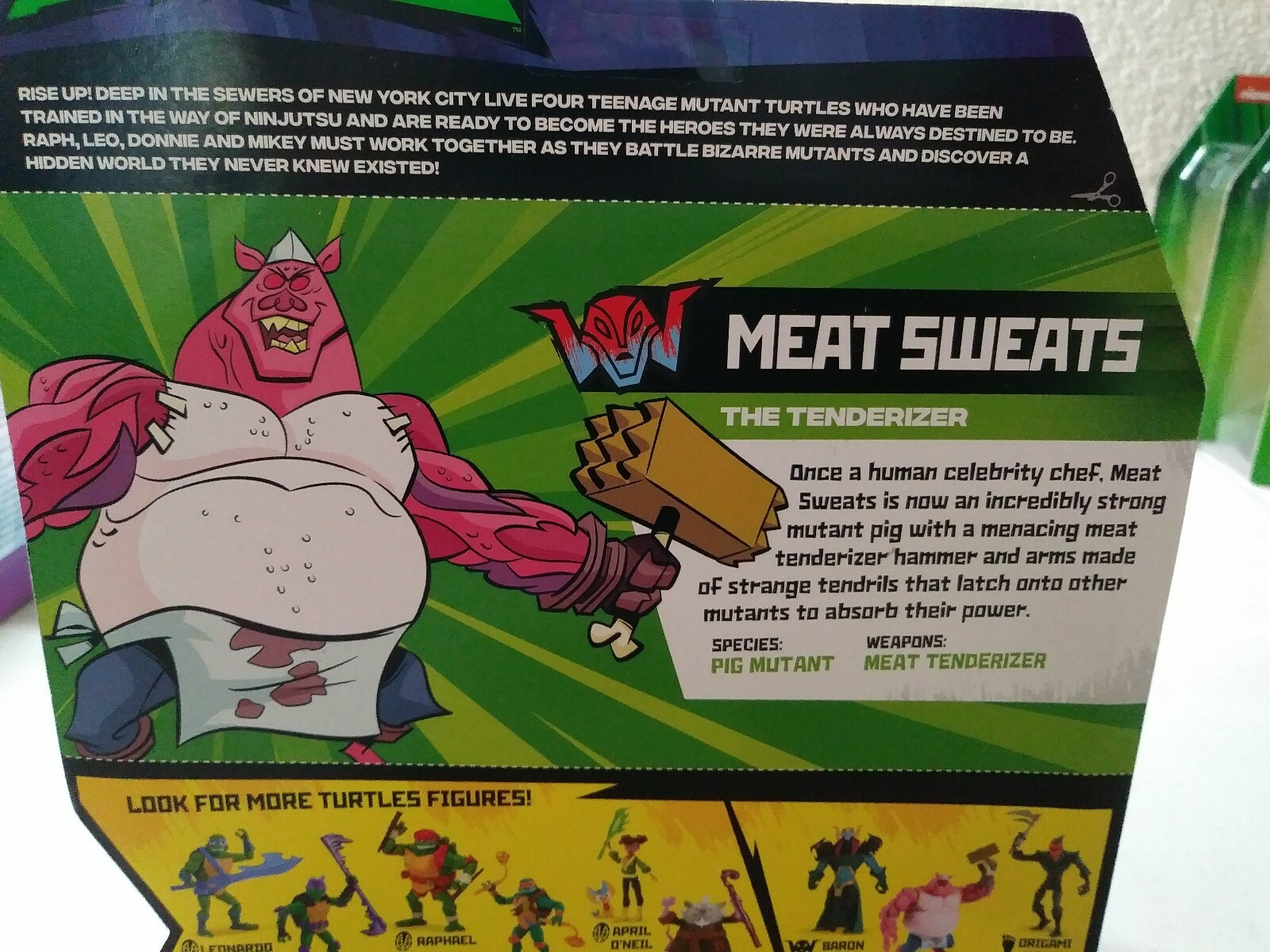 Teenage Mutant Ninja Turtles Rise Of TMNT, Meat Sweats Action Figure ...