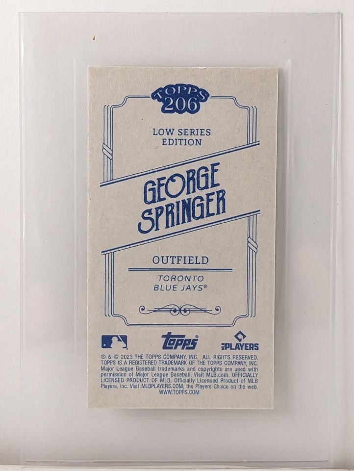 2023 Topps T206 Low Series George Springer Toronto Blue Jays | eBay