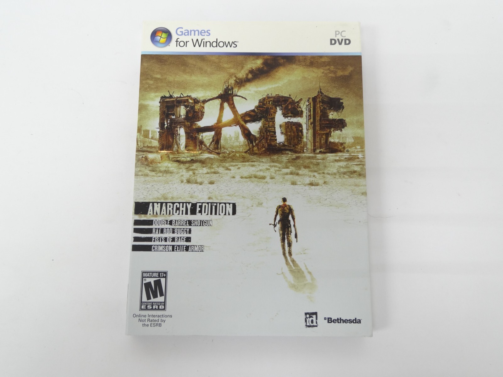 Rage Anarchy Edition PC ID Bethesda PC, 2011 Games for Windows w/Slip ...