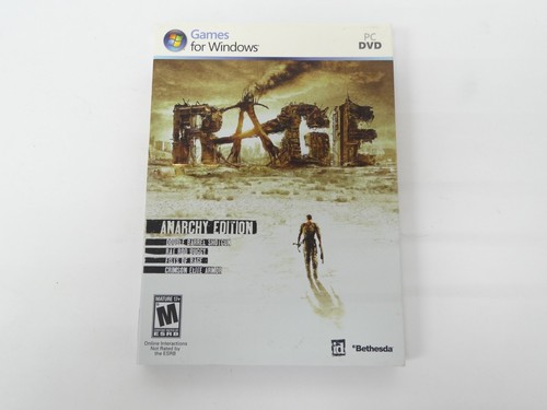 Rage Anarchy Edition PC ID Bethesda PC, 2011 Games for Windows w/Slip ...
