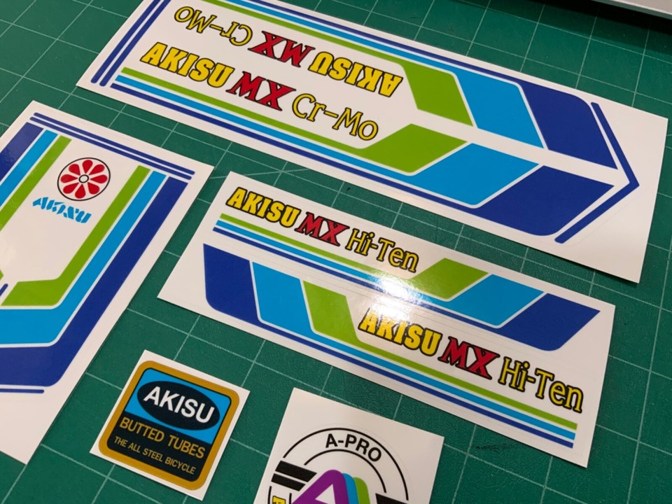 Akisu MX Bmx sticker decals | eBay