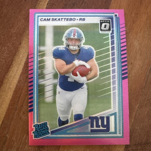 2025 Donruss Cam Skattebo Optic Preview Pink Prizm RC Giants #302 | eBay