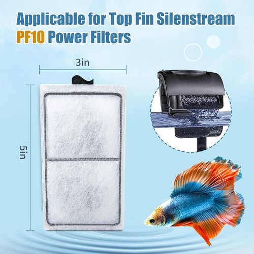 15 Pack PF-S Filter Cartridges for Top Fin Silenstream PF10 Power ...