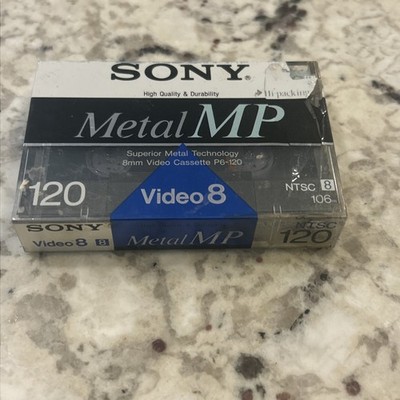 Sony Metal MP Video 8 NTSC 120 P6-120MP New Cassette Tape 27242406186| eBay