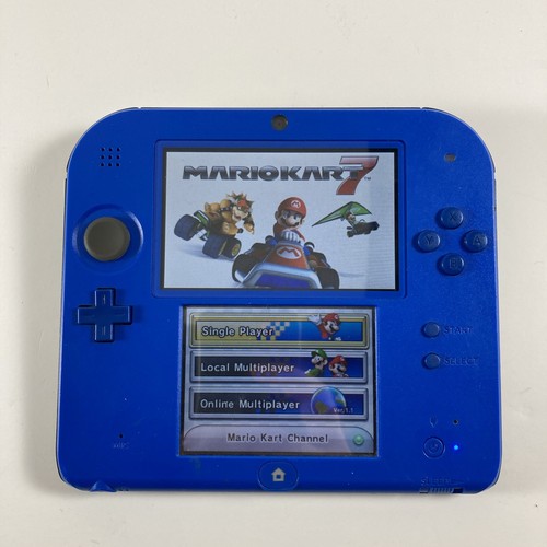 Nintendo 2DS Blue Console System Tested and Working, SD Card, Charger ...