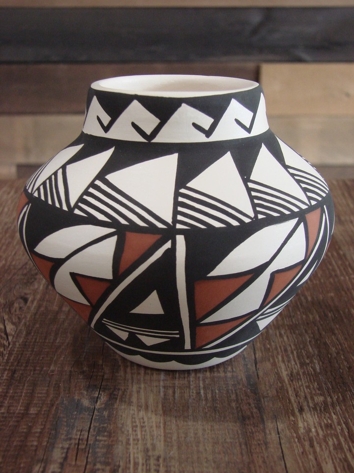 Native American Hand Painted Acoma Pottery by Concho | eBay