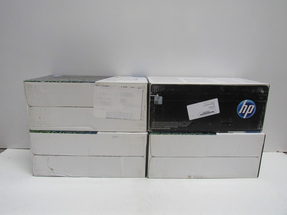 LOT OF 4! GENUINE HP CE260A/CE261A/CE262A/CE263A (647A/648A) TONER ...