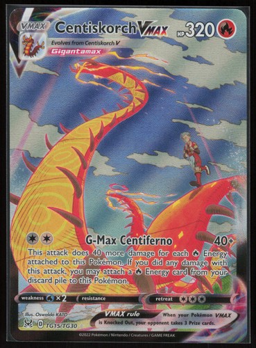 Pokemon Centiskorch VMAX SWSH11: Lost Origin Trainer Gallery TG15/TG30 ...