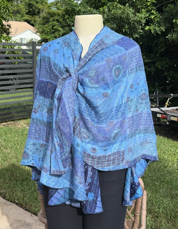 Rapti Fashion 100% Cashmere Reversible Shawl Wrap Colorful Ultra Soft ...