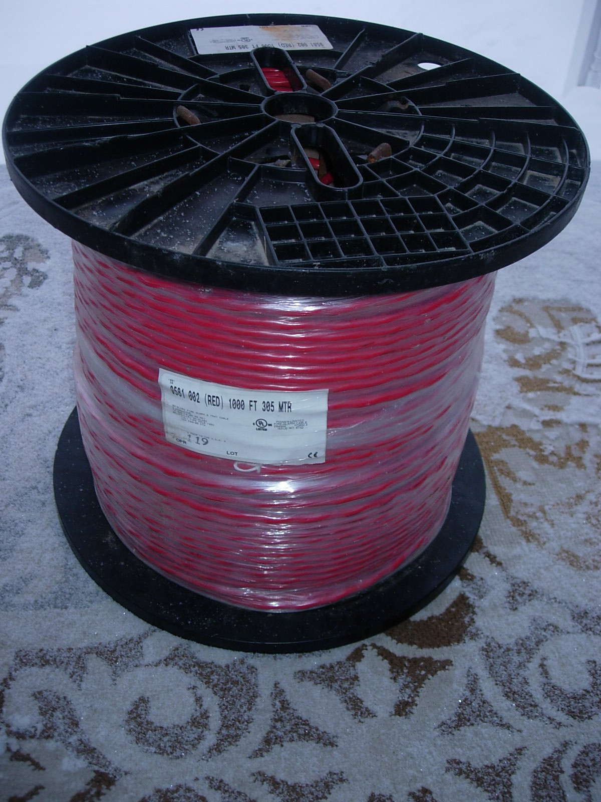 BELDEN SHIELDED FIRE ALARM CABLE 1000 FT 2 COND. #14 SOLID COPPER (NEW ...