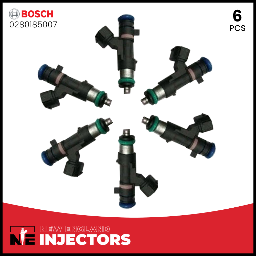 Reman Bosch OEM 0280158007 Fuel Injectors (6) Nissan Frontier ...